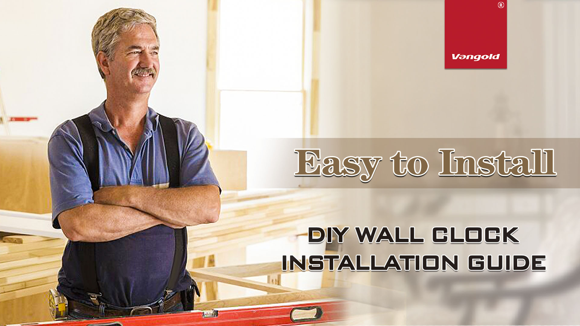 Watch Vangold DIY Wall Clock Installation guide on Amazon Live