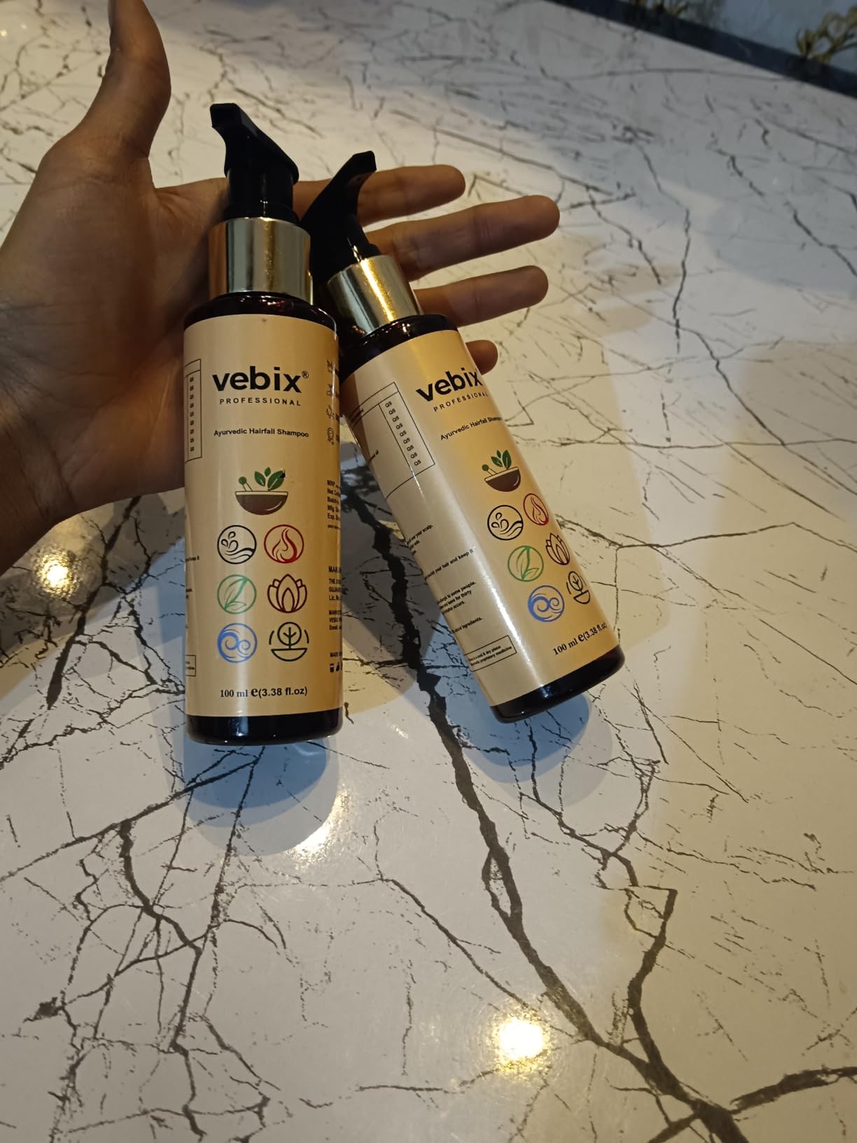 Buy VebixProfessional Customized Ayurvedic Anti-Hairfall Shampoo For ...