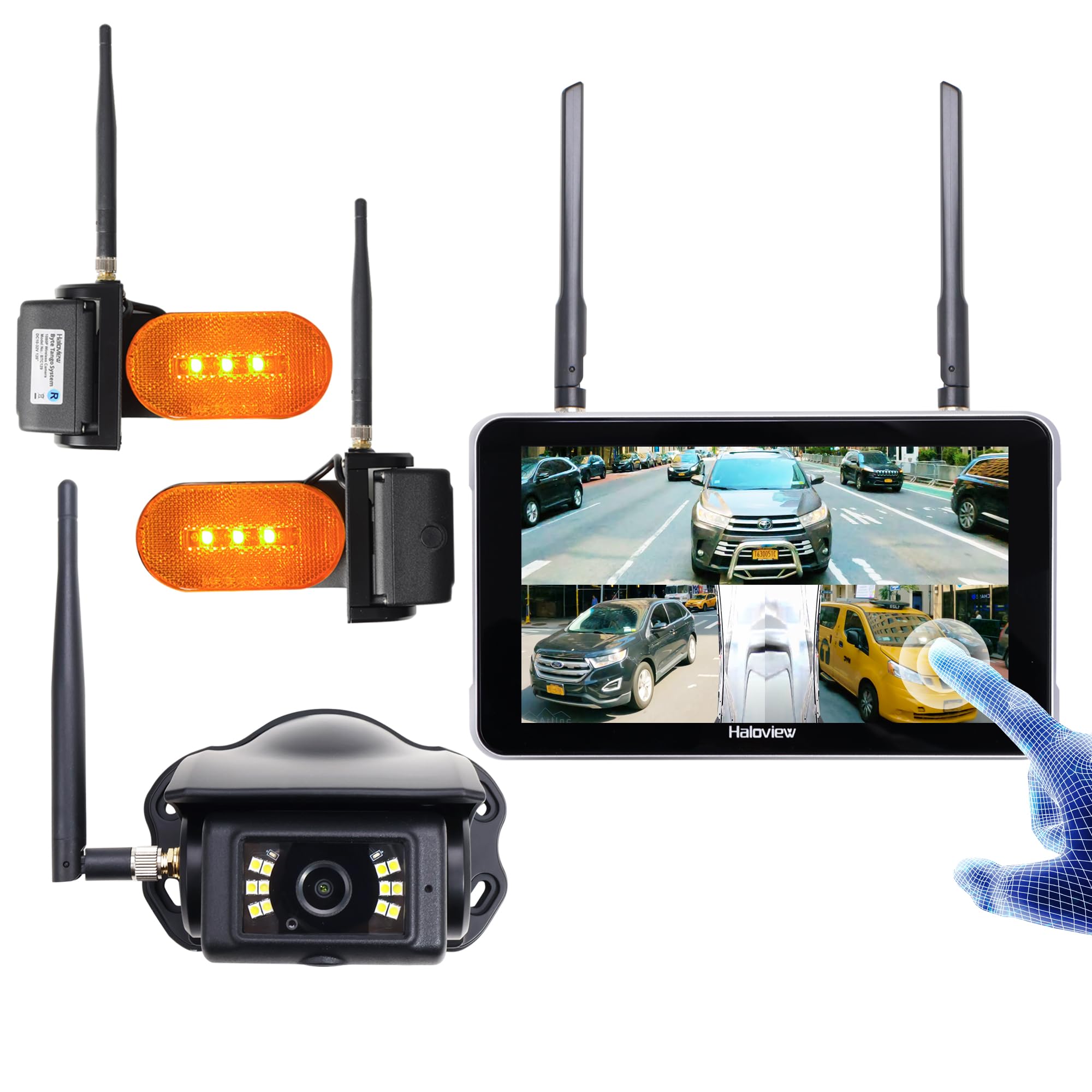 Amazon.com: Haloview Byte Tango BT6 Touch Plus 1080P Wireless Backup ...