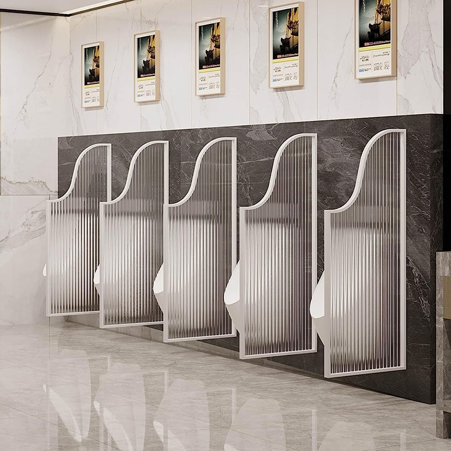 Urinal Screen Toilet Partition, Urinal Partition Wall-Mounted Urinal ...