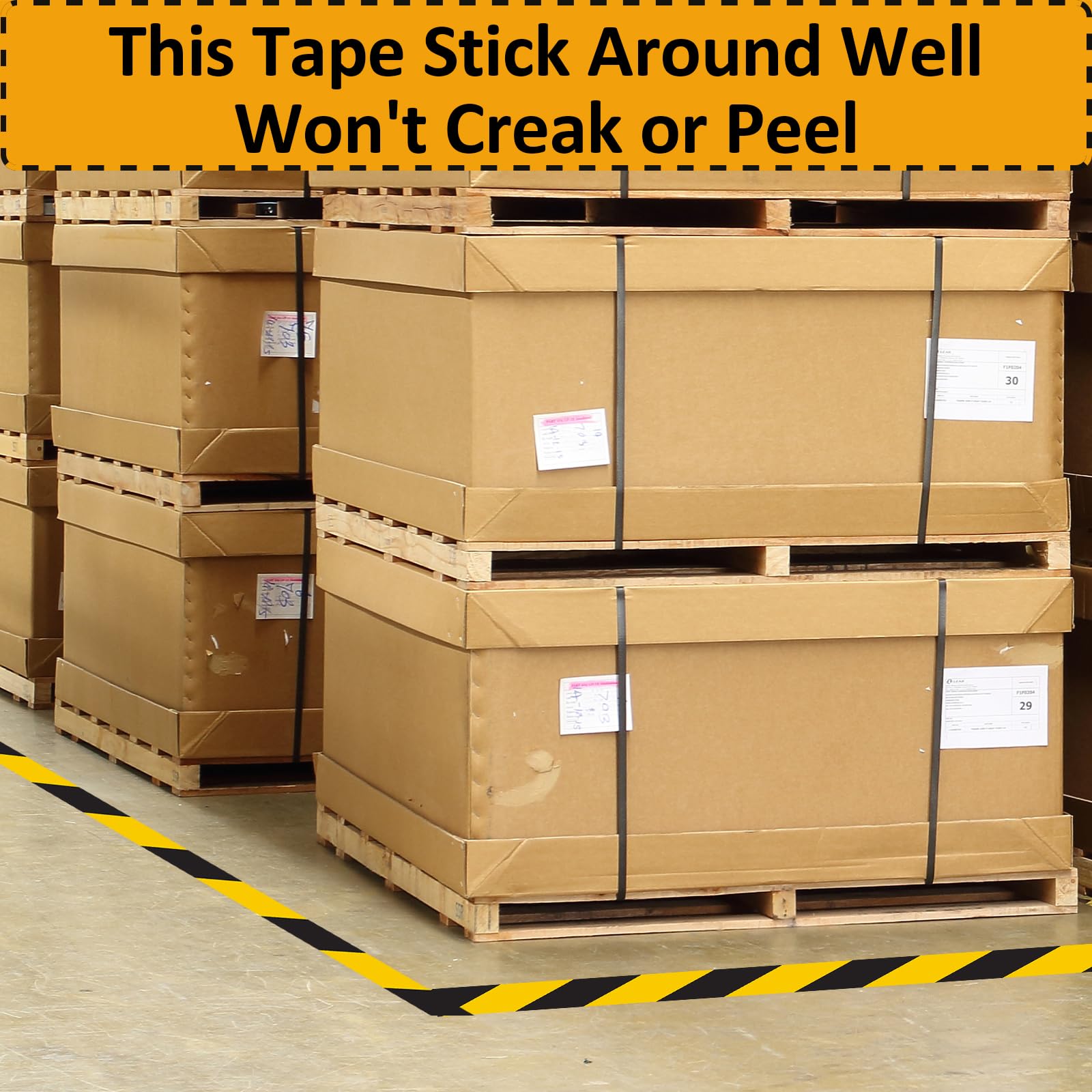 Snapklik.com : Beieverluck 2 Rolls Black & Yellow Caution Tape Roll 2 X ...