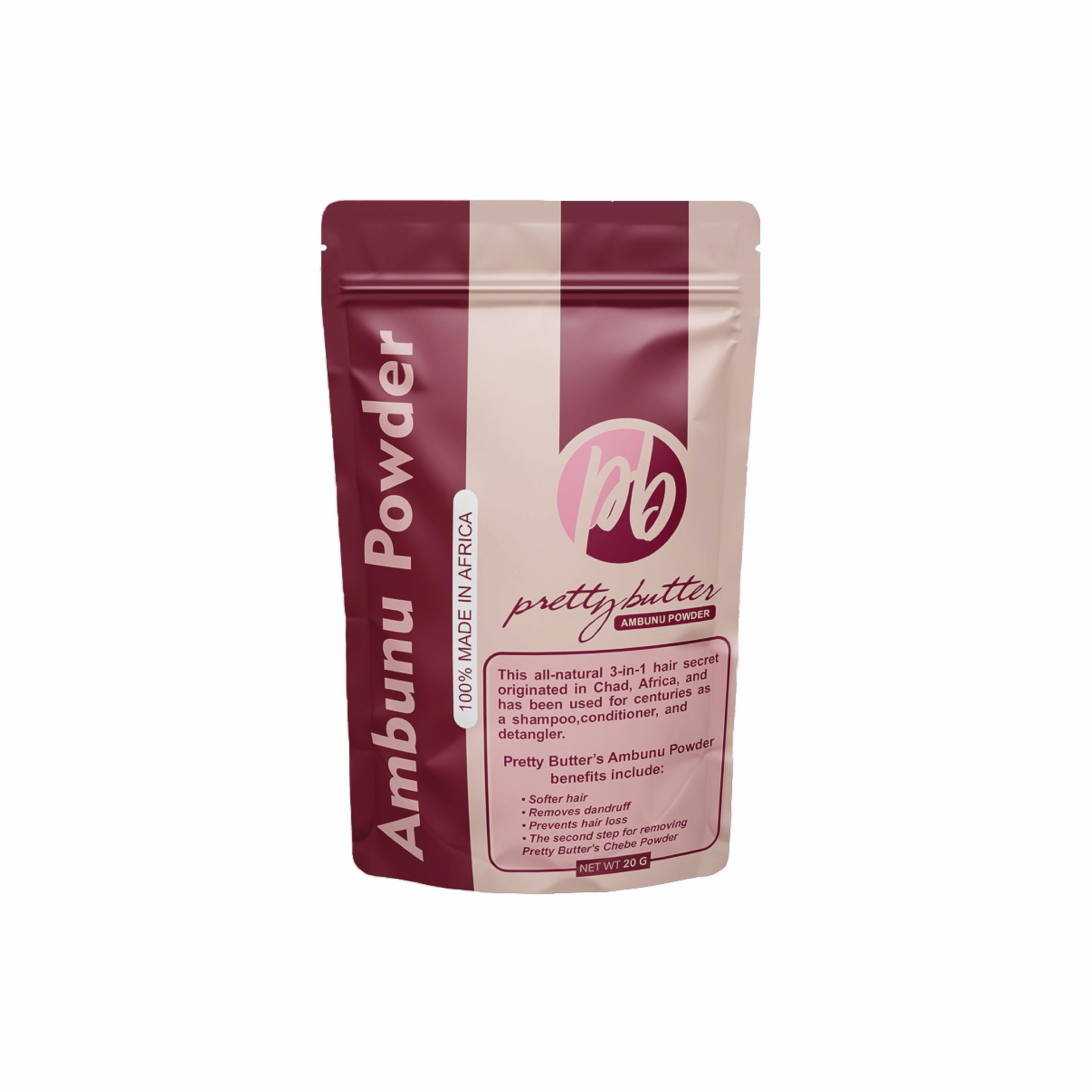 Amazon.com: Pretty Butter Ambunu Hair Powder is Natural Hair Growth and ...