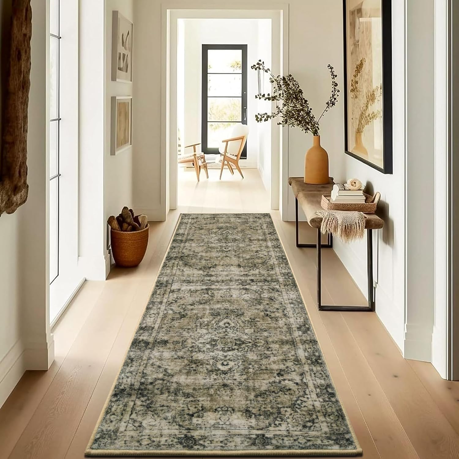 Myting Runner Rug 2x6 Feet, Non-Slip Kitchen Runner Rug for Hallway ...