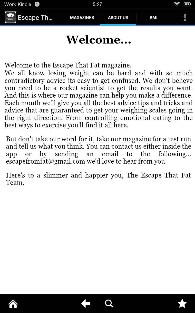 Escape That Fat Magazine - App on Amazon Appstore
