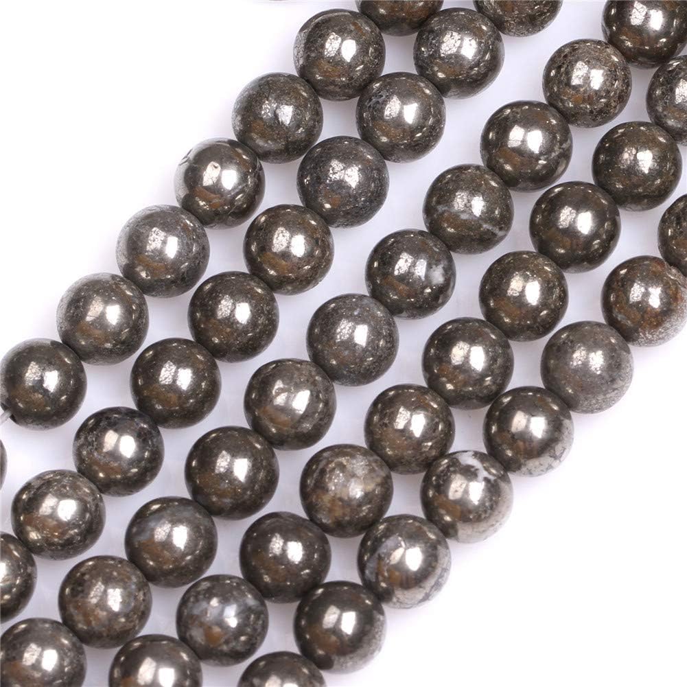 Amazon.com: Faceted Natural Pyrite Round Gemstone Beads Jewerly Making ...