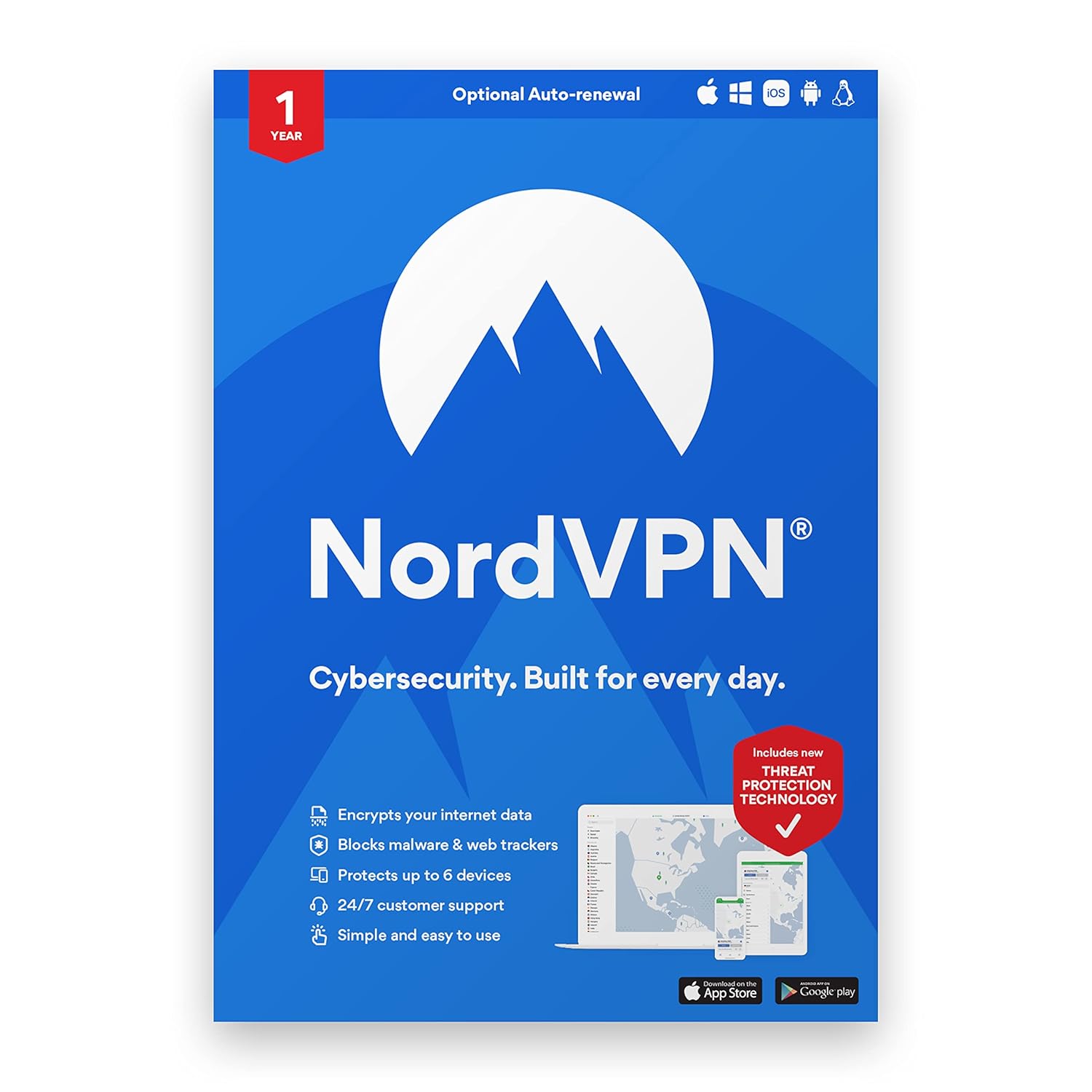 NordVPN Internet Privacy & Security Software | 1-Year VPN Subscription ...