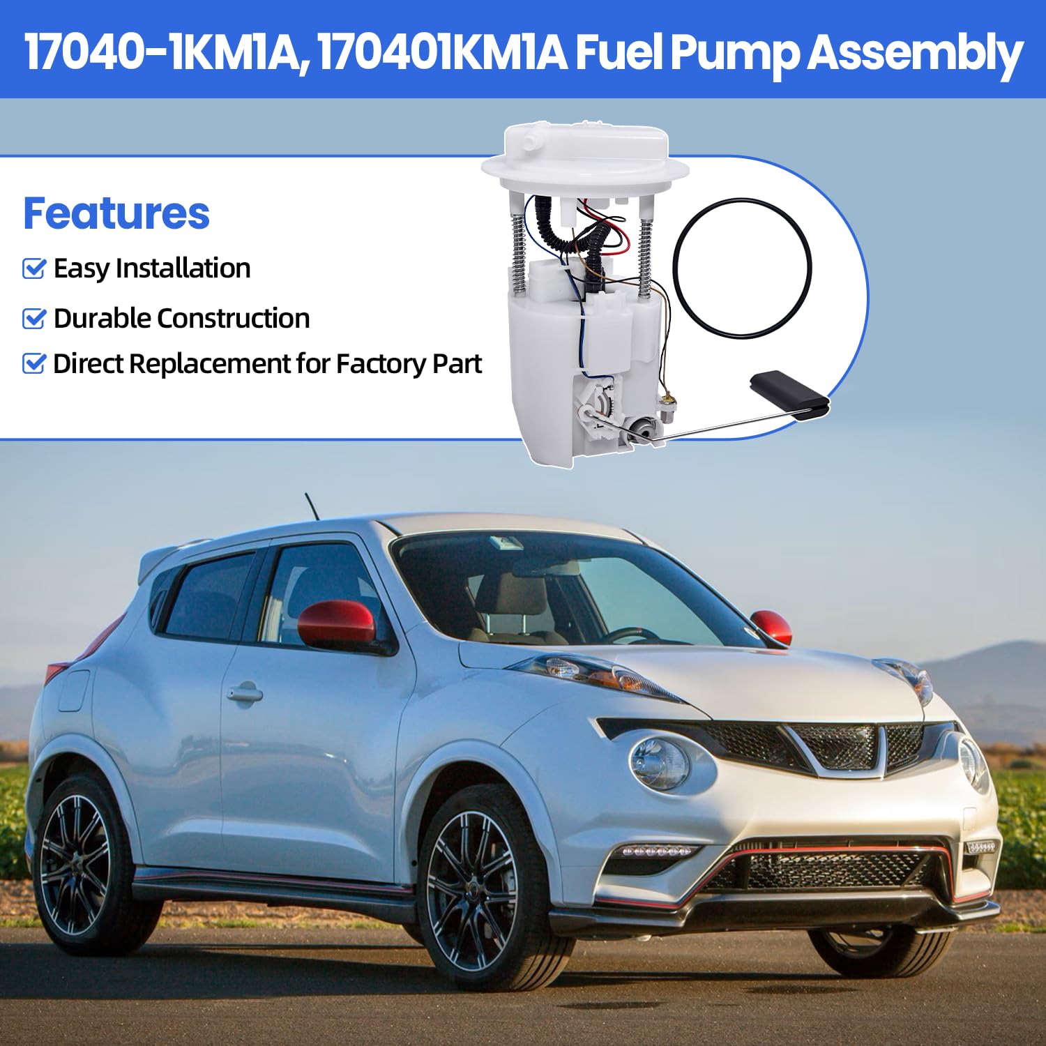 Snapklik.com : Farpida 17040-1KM1A 170401KM1A Fuel Pump Assembly Compatible