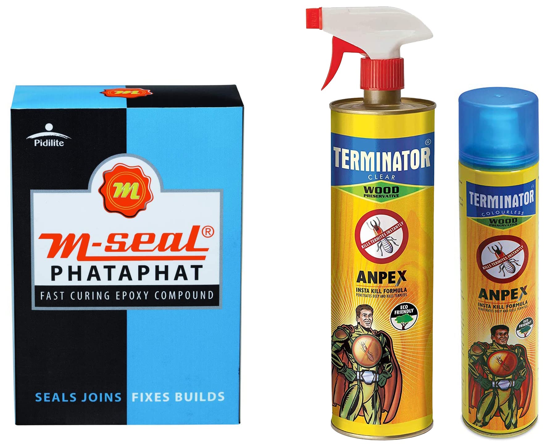 Buy Pidilite Terminator Eco-Friendly Termite Killer Spray (320 ml) & M ...