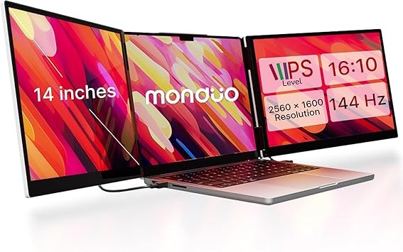 Amazon.com: monduo 14" Pro Triple Laptop Glass Screen Extender, Dual 14 ...