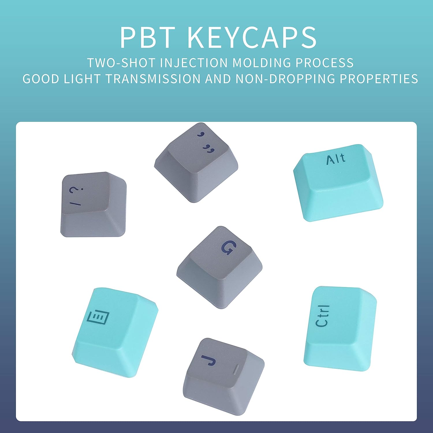 IOAOI PBT Keycaps, 61 Keycaps for 60 Percent Keyboard OEM Profile 60% ...