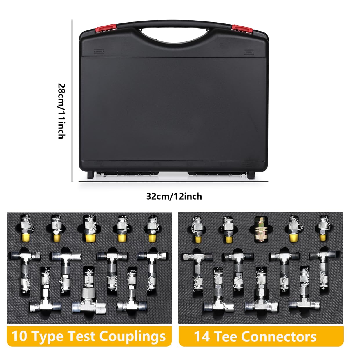 24Pcs Hydrulic Presure Test Kit Parts, Include 14 Philippines | Ubuy