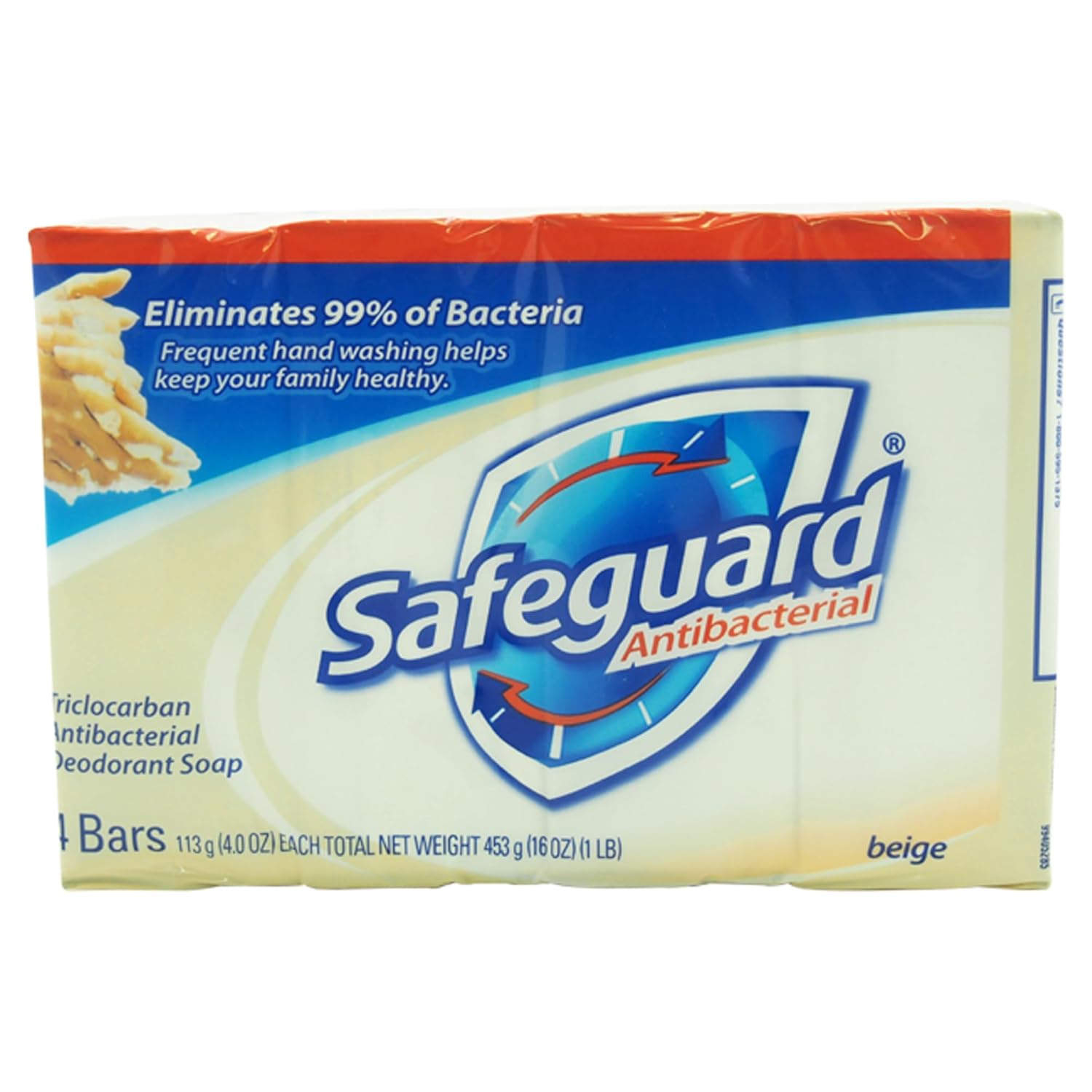 Safeguard Deodorant Antibacterial Deodorant Soap, Beige, 16 Ounce ...