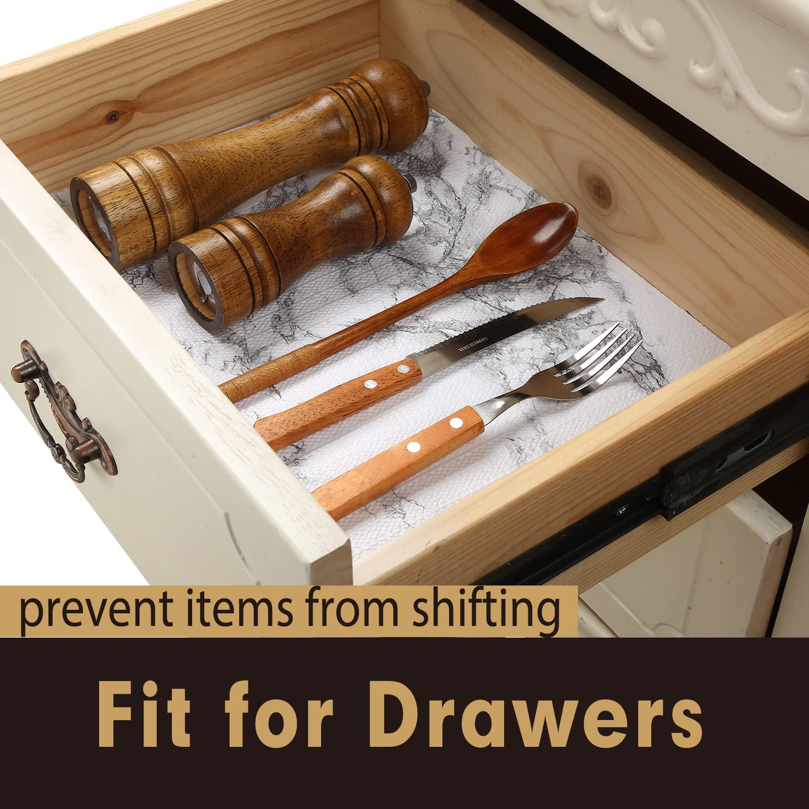 Snapklik.com : Premium Drawer And Shelf Liner For Cabinet, Non Adhesive ...