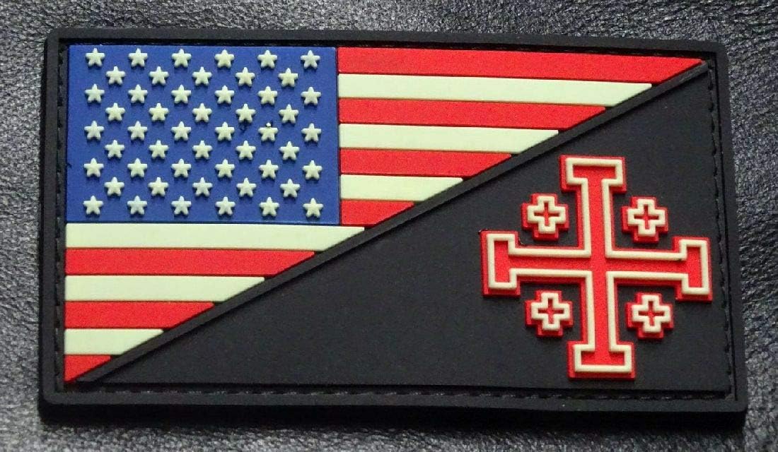 Amazon.com: Deus Vult USA Flag Christian Templar Knight in God Wills ...
