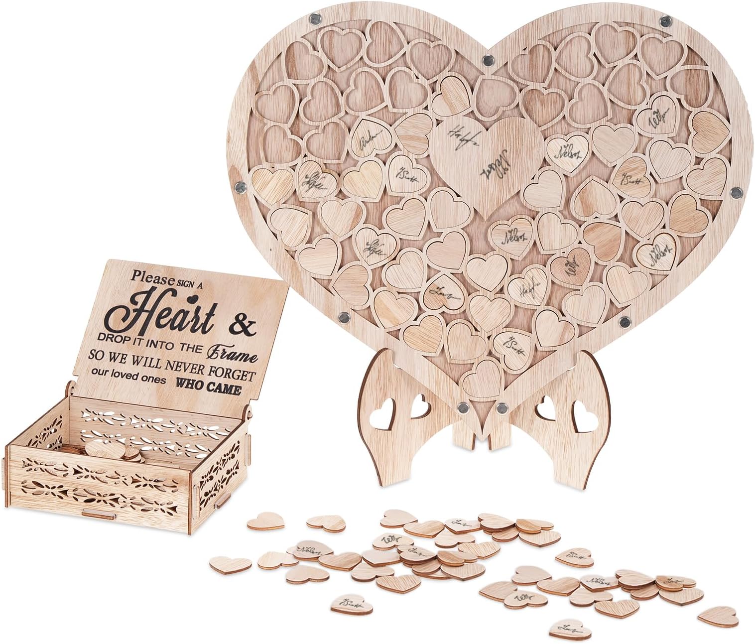 Amazon.com: LJ Wedding Guest Book Alternative - Photo Guest Book for ...
