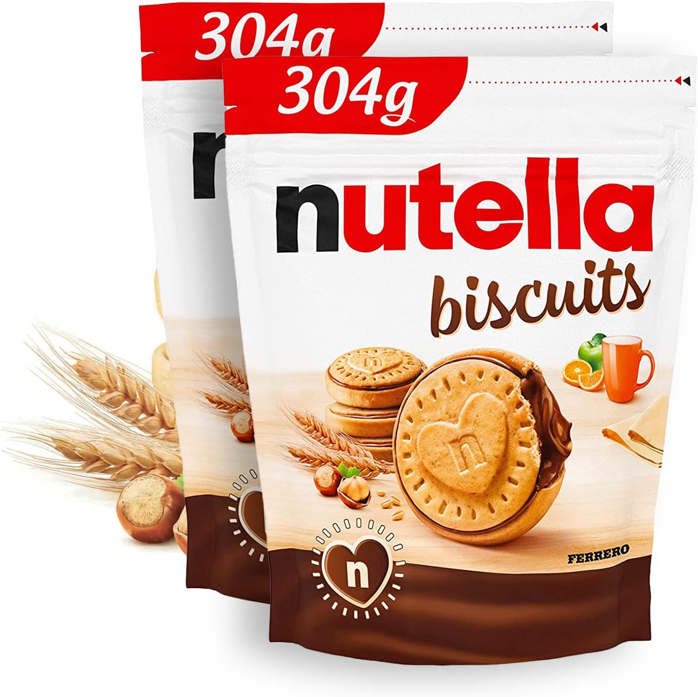 Amazon.com: Nutella Biscuits Resealable Bag, 10.72 Oz : Grocery ...