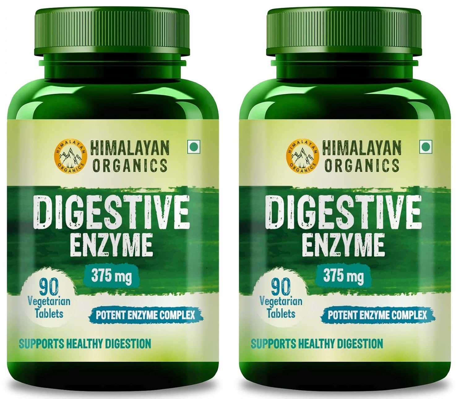 Himalayan Organics Digestive Enzyme with Bromelain & Papain Supplement ...