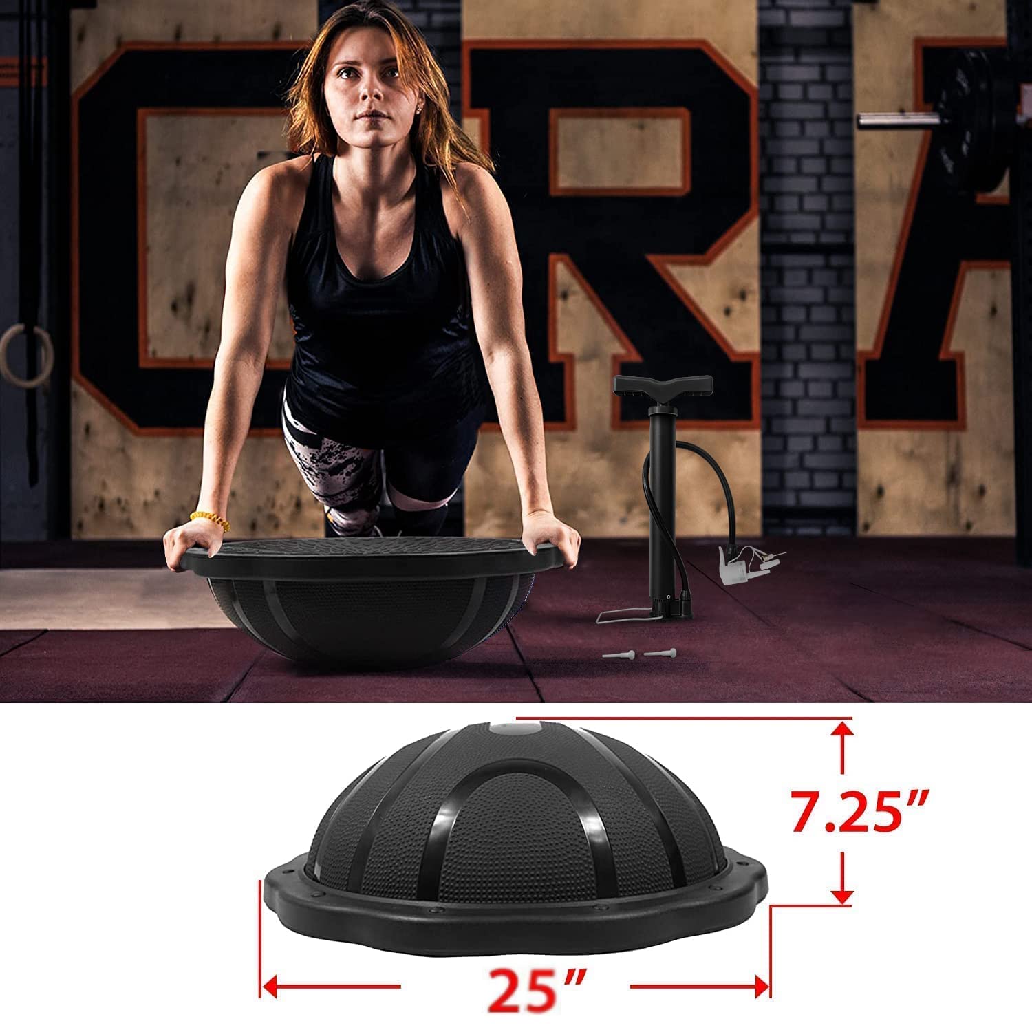 Snapklik.com : Yes4All Half Balance Ball Trainer Half Ball Exercise ...