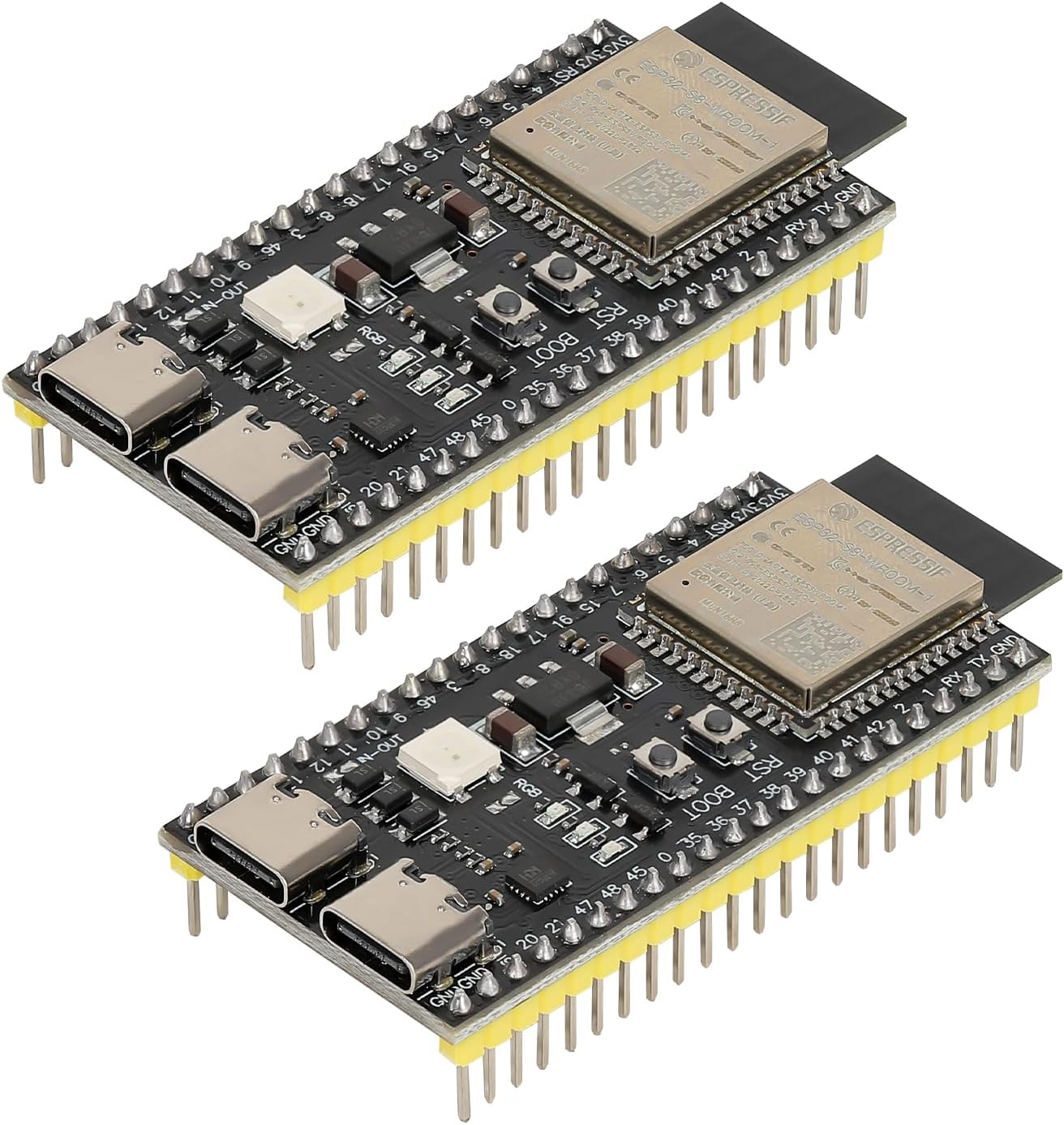 Amazon.com: YEJMKJ 2pcs ESP32-S3-DevKitC-1-N16R8 ESP32 S3 Development ...