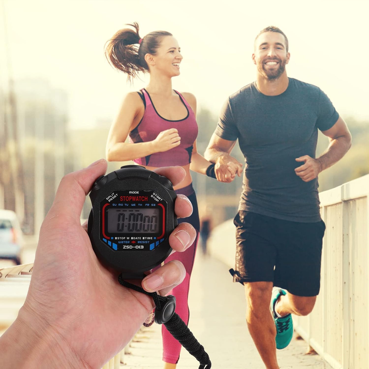 VANZACK Reloj digital reloj digital reloj fitness cronómetro deportivo ...