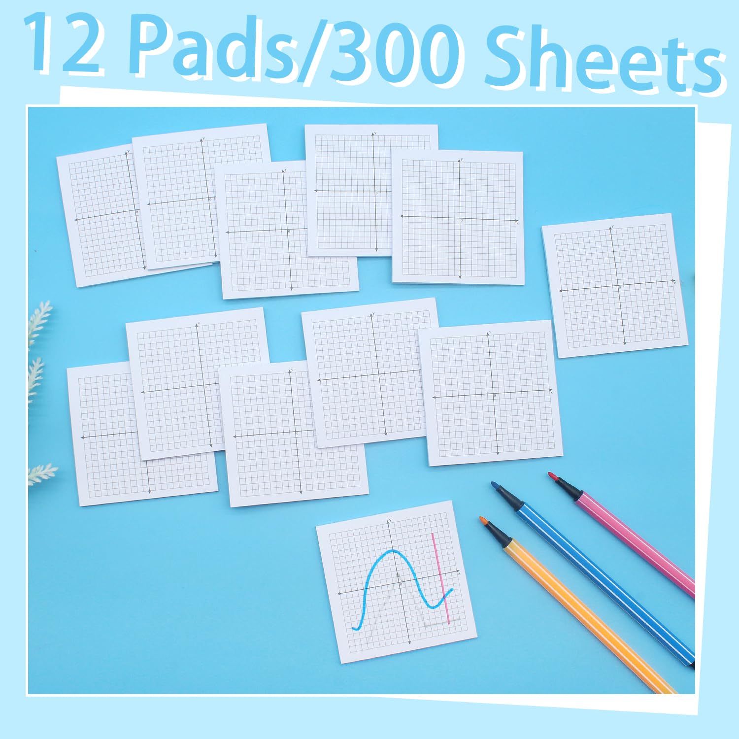 Snapklik.com : Benvo Graph Paper Sticky Notes Pads 3x3 Inch Math Graph ...