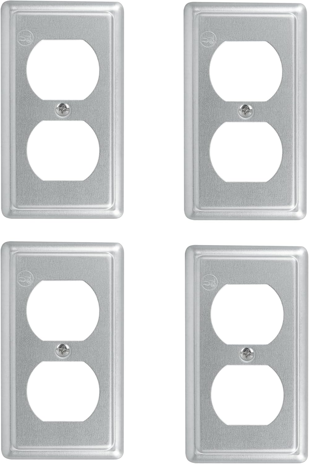 4-Pack Stainless Steel Outlet Covers Metal Outlet Box Plates - 4-1/2"x2 ...