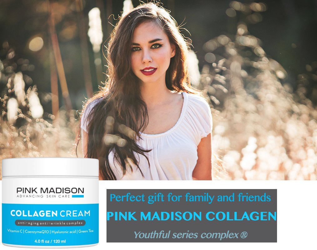 Pink Madison Crema de suero de colágeno que aprieta la piel con ácido ...