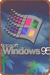 Amazon.com : Microsoft Windows 95 Game Poster Metal Sign Tin Metal ...