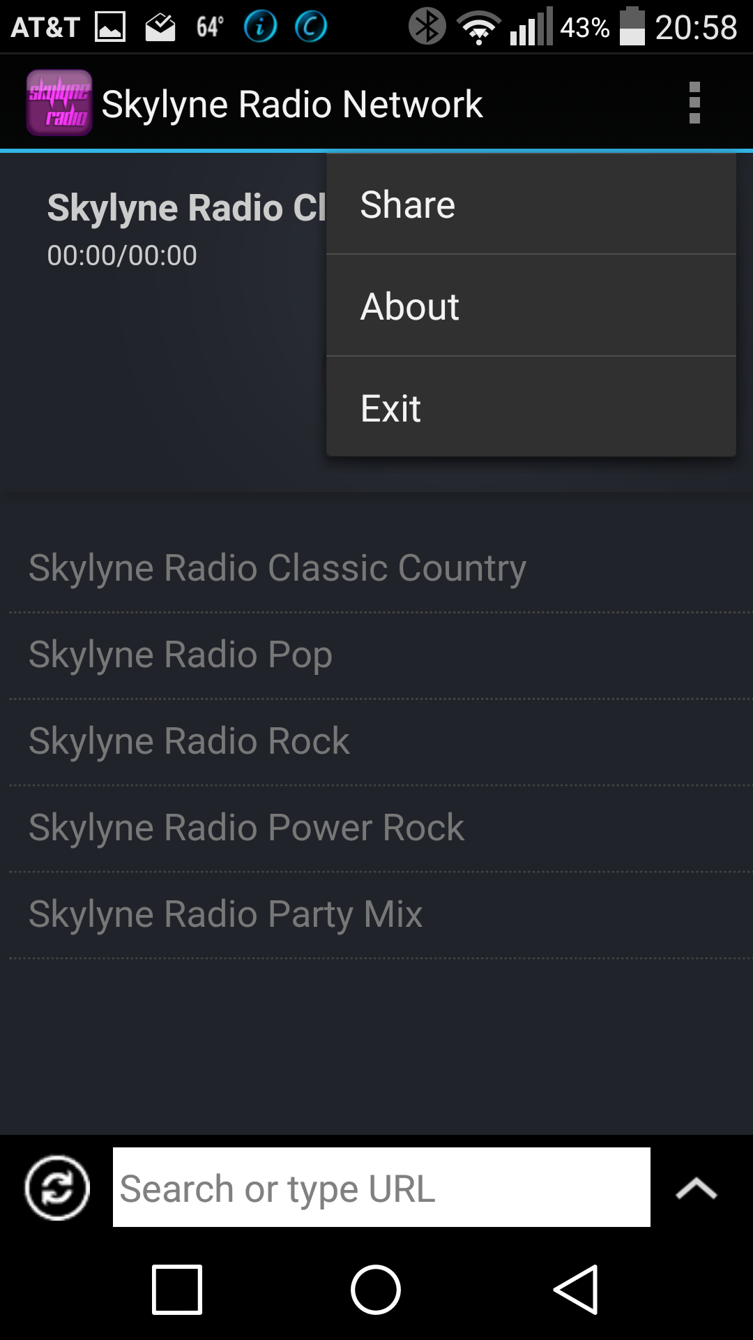 Aplicación Skylyne Radio Network en Amazon Appstore