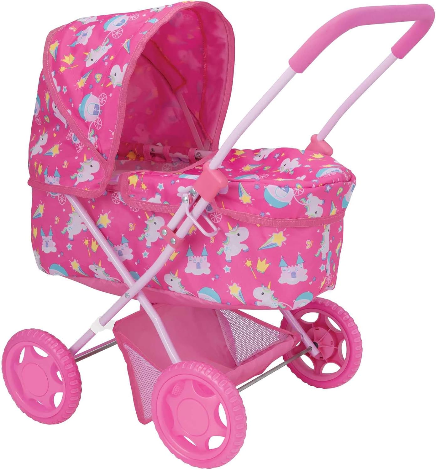 Baby Chic Sweetie Pram | Magical Kingdom Unicorn Printed Pushchair ...