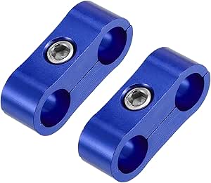 Amazon.com: X AUTOHAUX 2pcs Car AN4 11mm Hose Separator Clamp Oil Line ...