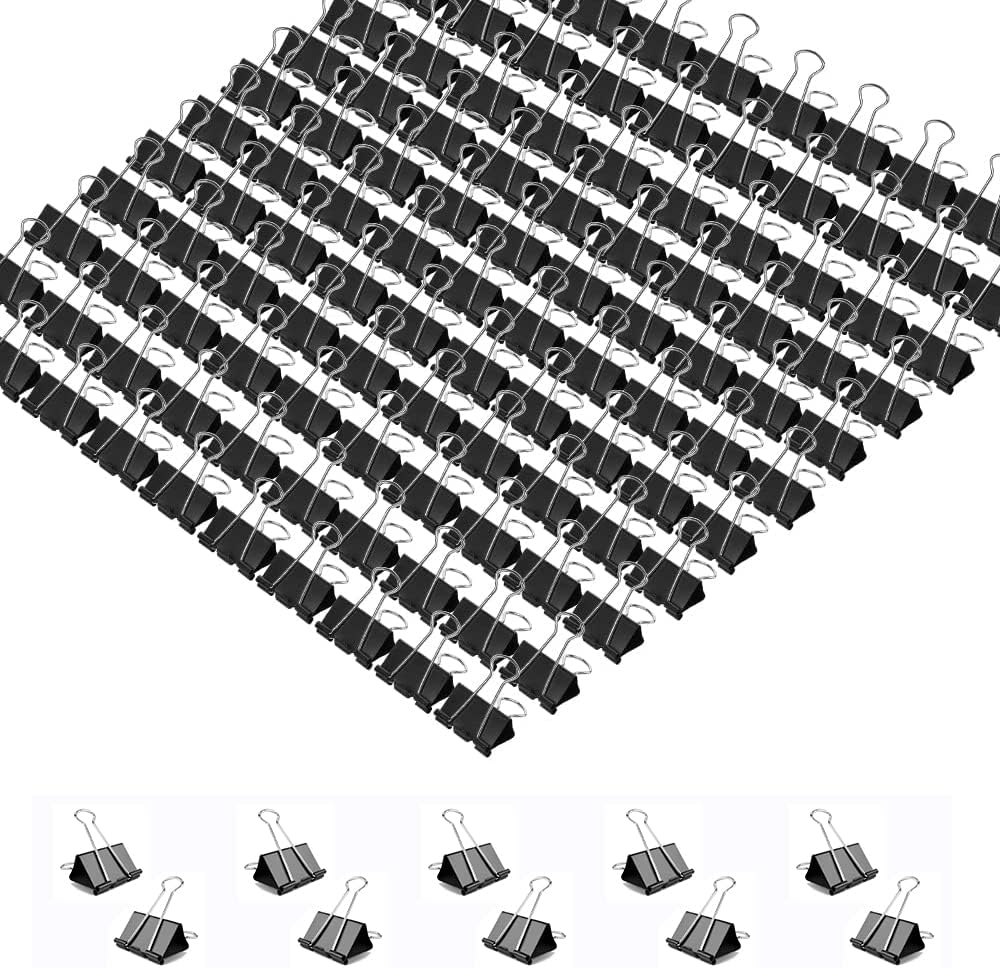 Amazon.com : Mini Binder Clips, 288 Pack, 5/8 Inch, Standard 15mm ...