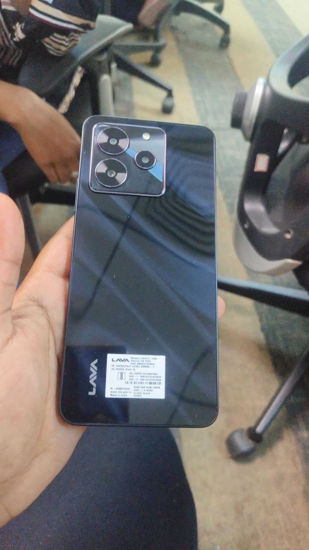 Lava O3 Pro (Glossy Black, 4 GB RAM, 128 GB Storage)| Bigger 6.56" HD+ ...