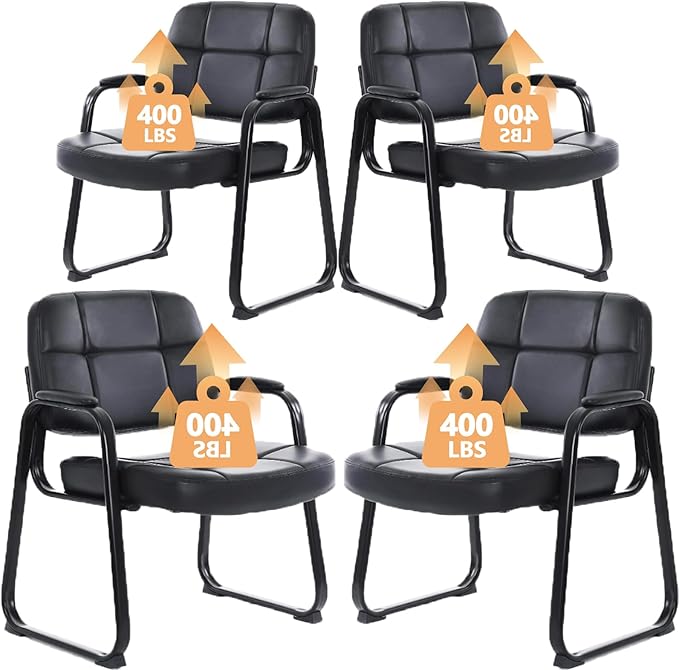 Amazon.com: CLATINA Big & Tall Waiting Room Guest Chair Comfortable ...