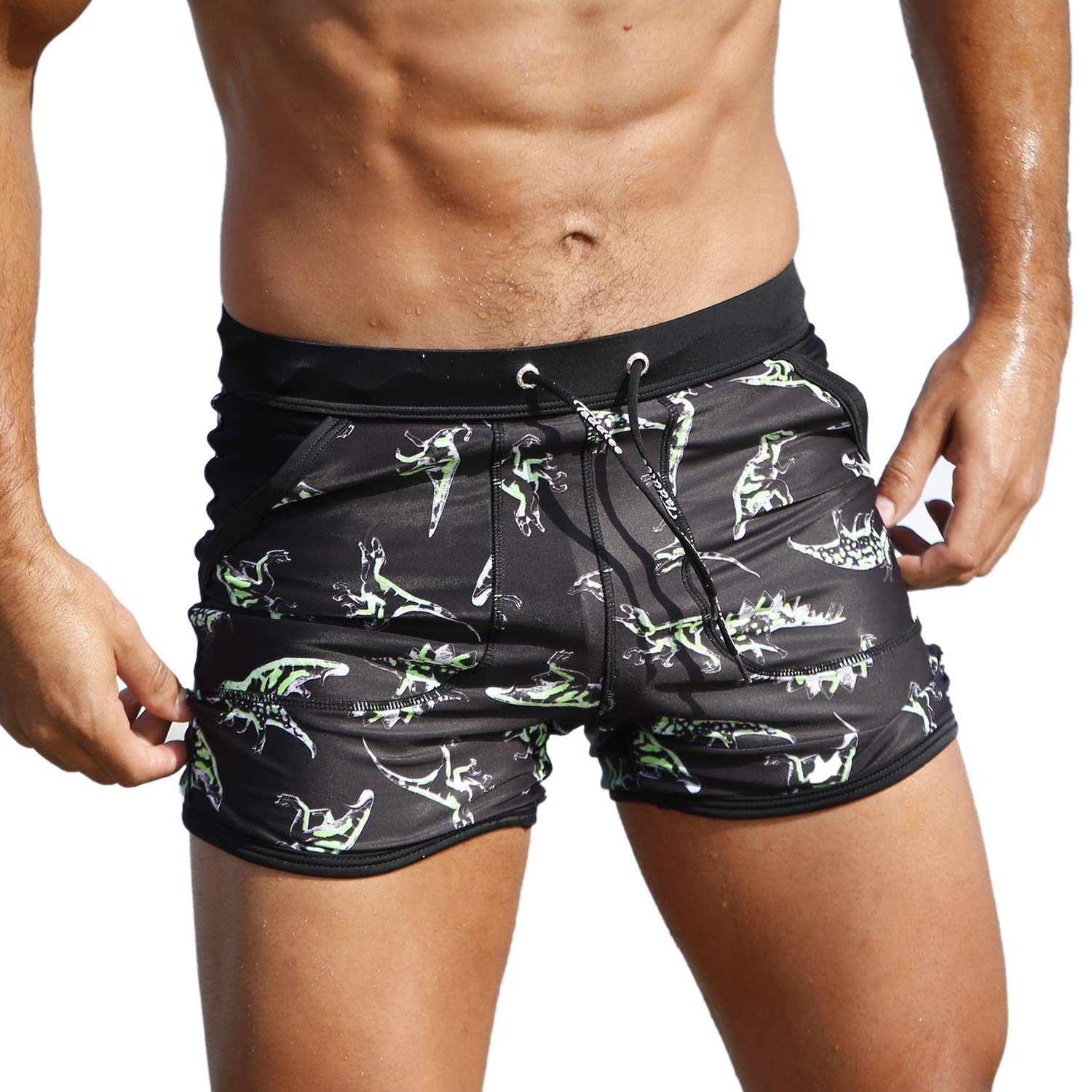 Men's Swimwear Swim Briefs Boxer Swimsuits Male Surf Short Shorts ...