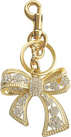 Sparkly Bow Bag Charm Rhinestone Bow Purse Charms Bows Keychain Women ...