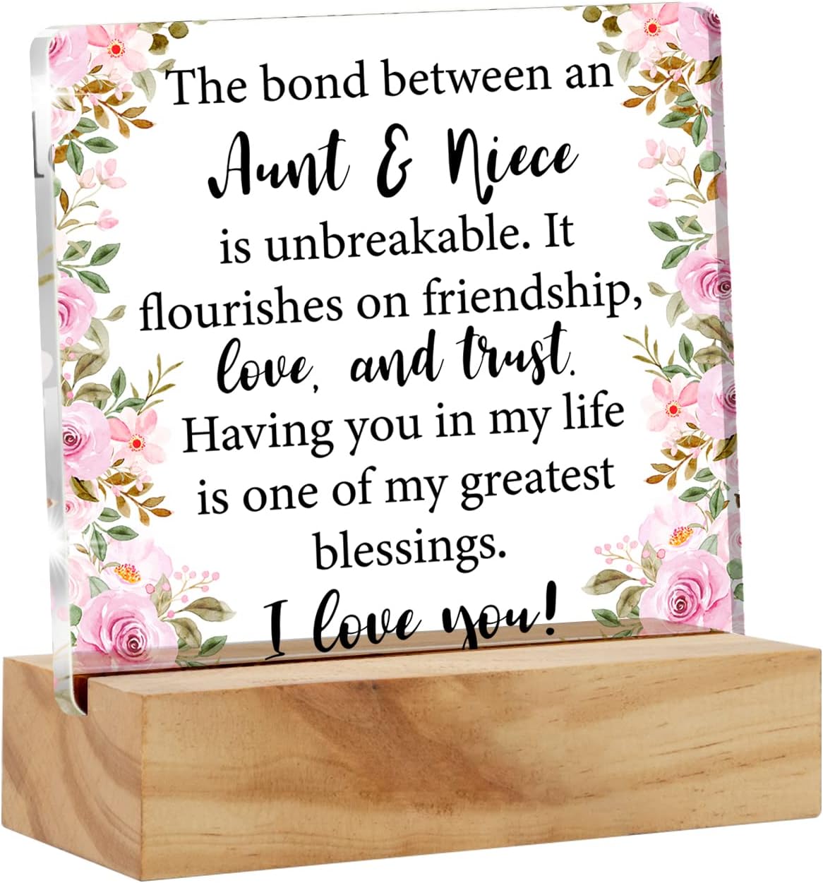 Amazon.com: Auntie Gift Aunt Gifts from Niece, the Bond Between an Aunt ...