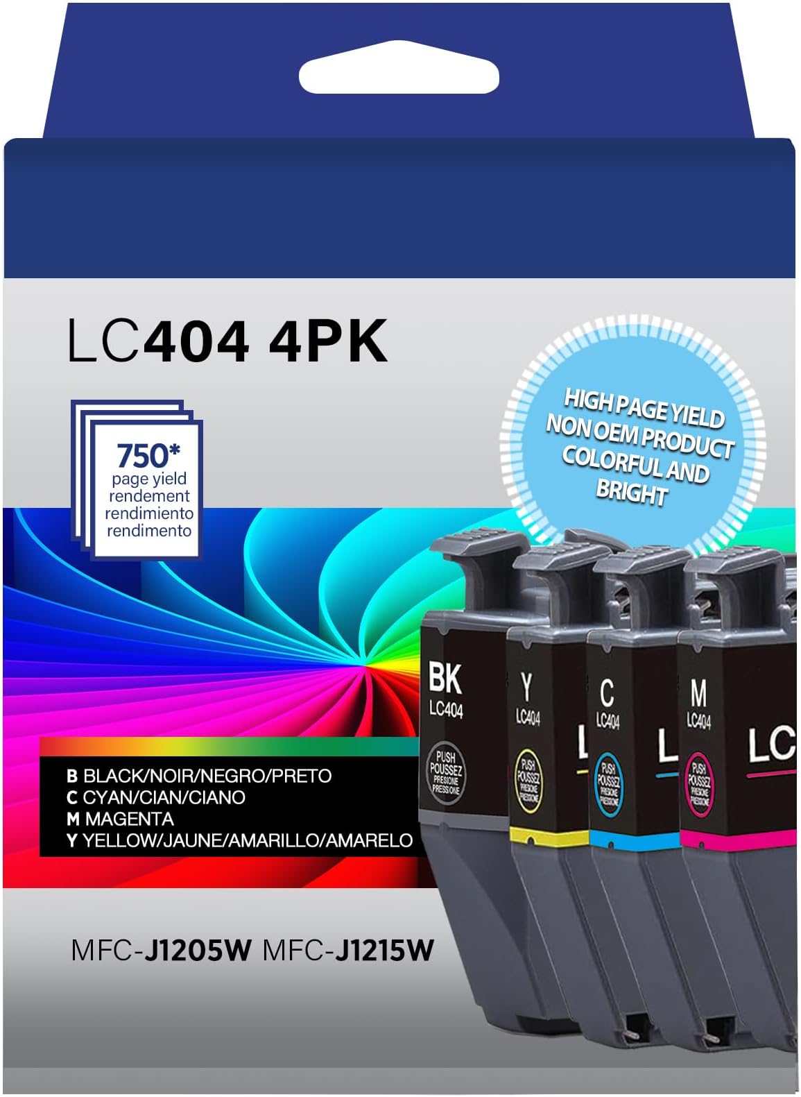 Amazon.com: Brother 4-Color Ink Cartridge Set, LC404 : Office Products