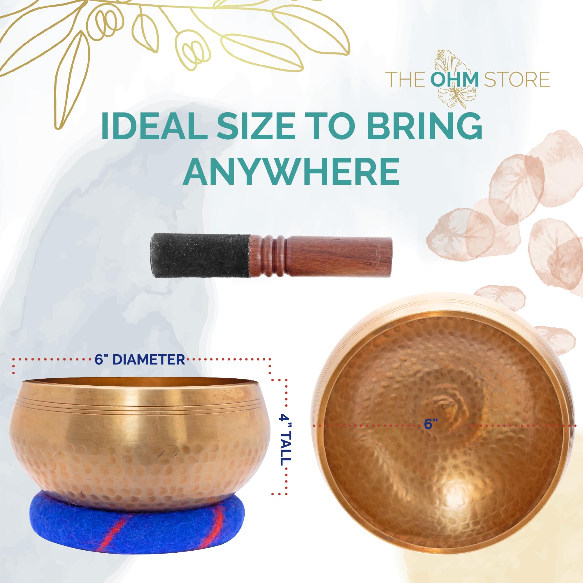 Snapklik.com : Ohm Store Tibetan Singing Bowl Set Meditation Sound Bowl ...