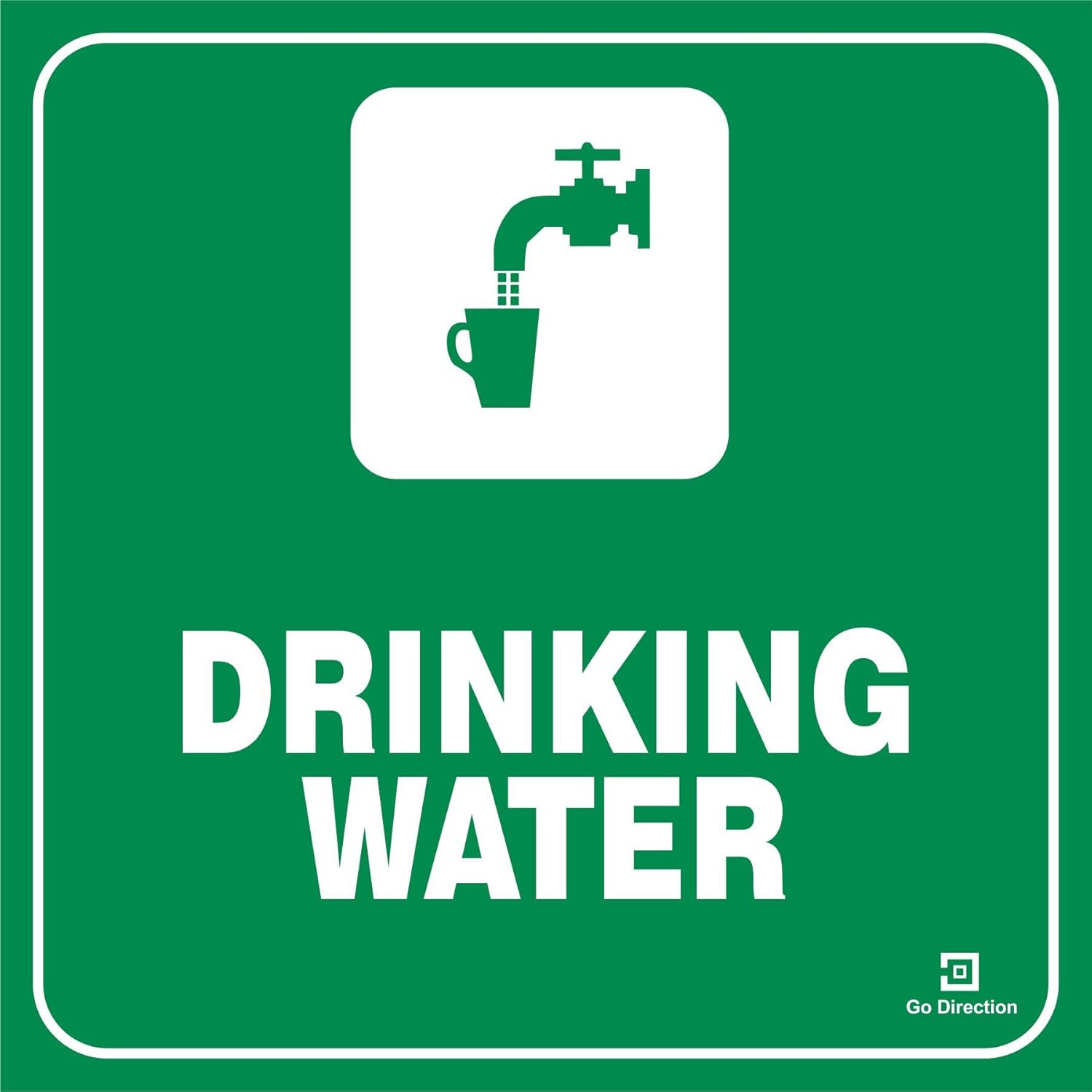 GO DIRECTION Drinking Water Sign Boards Printed ON 5MM FOAMBOARD in ...