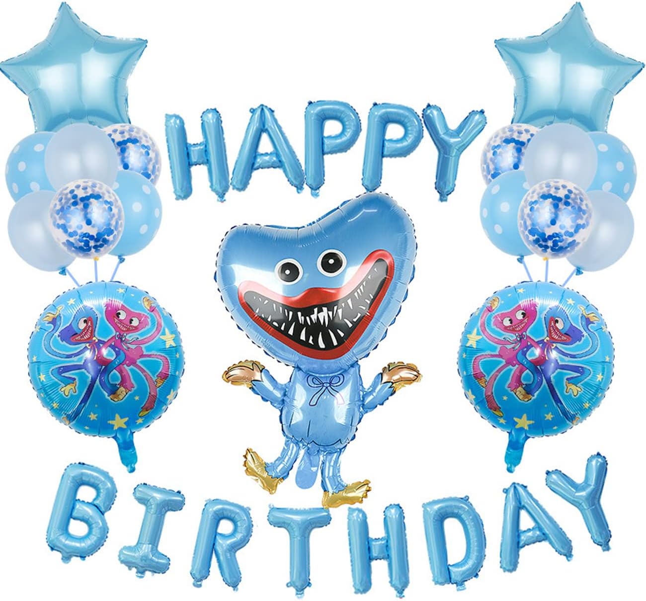 Poppy Playtime Balloon Set – Tomicy 18Pieces Poppy Playtime Birthday ...