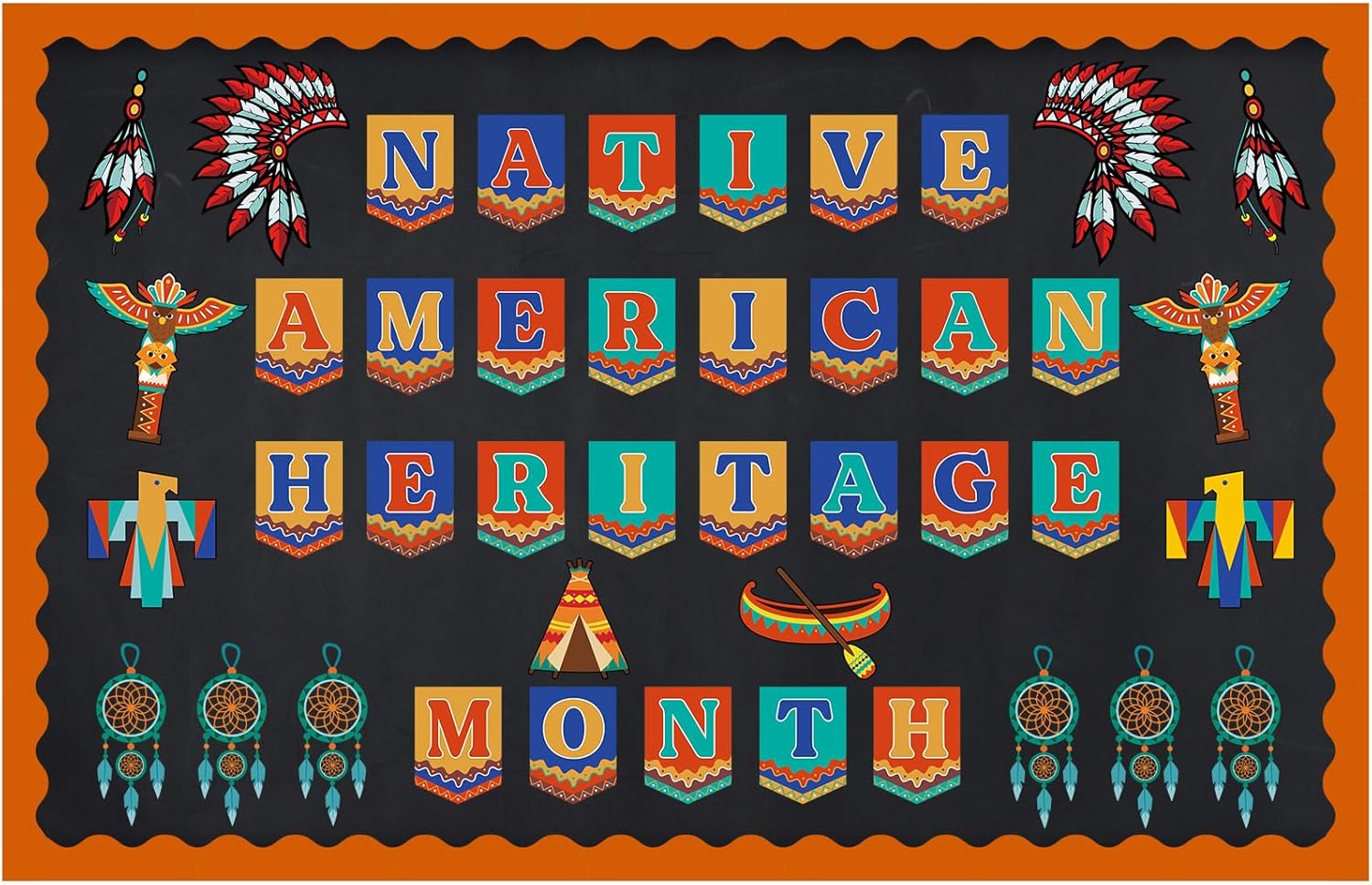 Amazon.com : TecUnite 67 Pcs Native American Heritage Month Decorations ...