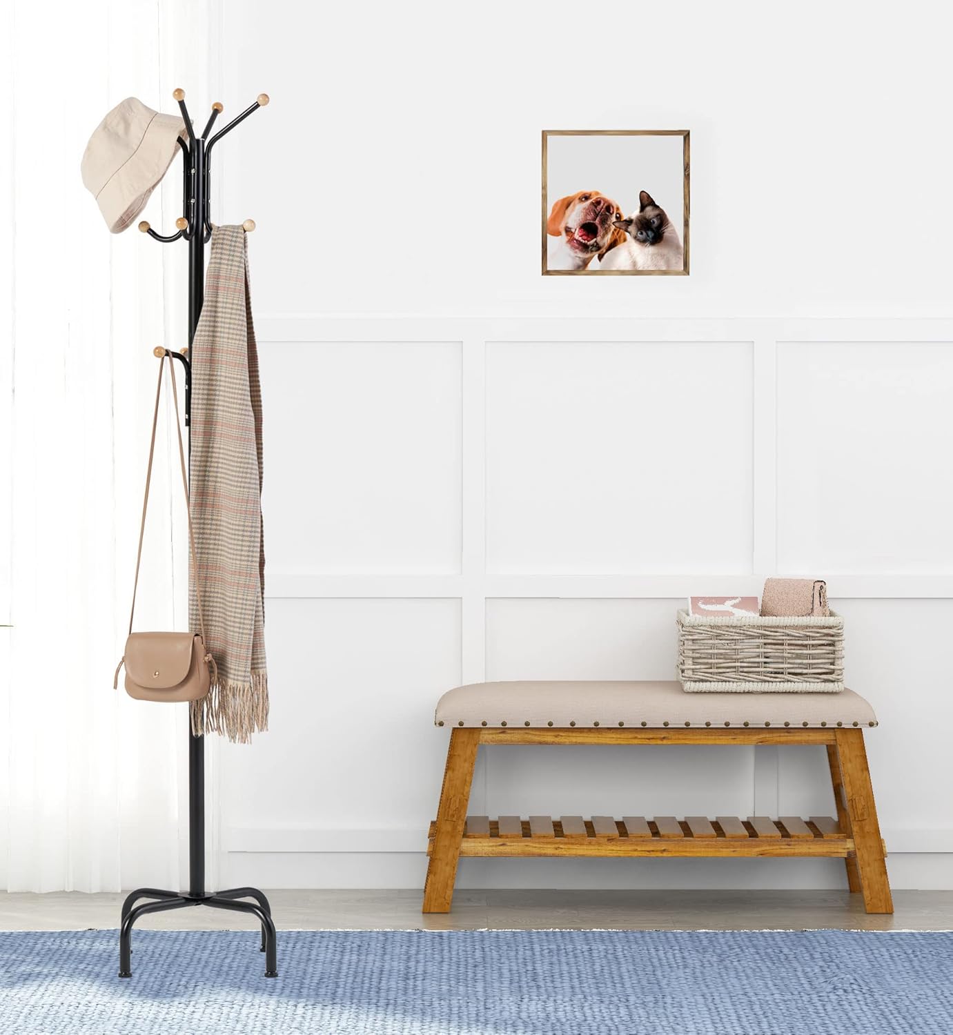 Amazon.com: Oikos hat racks, free standing coat rack, standing coat ...