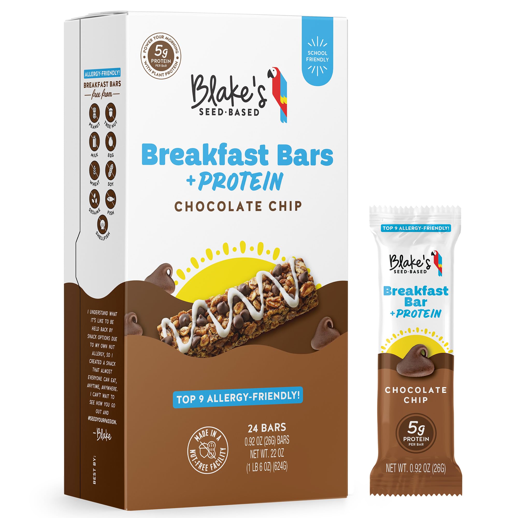 Amazon.com: Blake's Seed Based Breakfast Bars with Protein — Chocolate ...