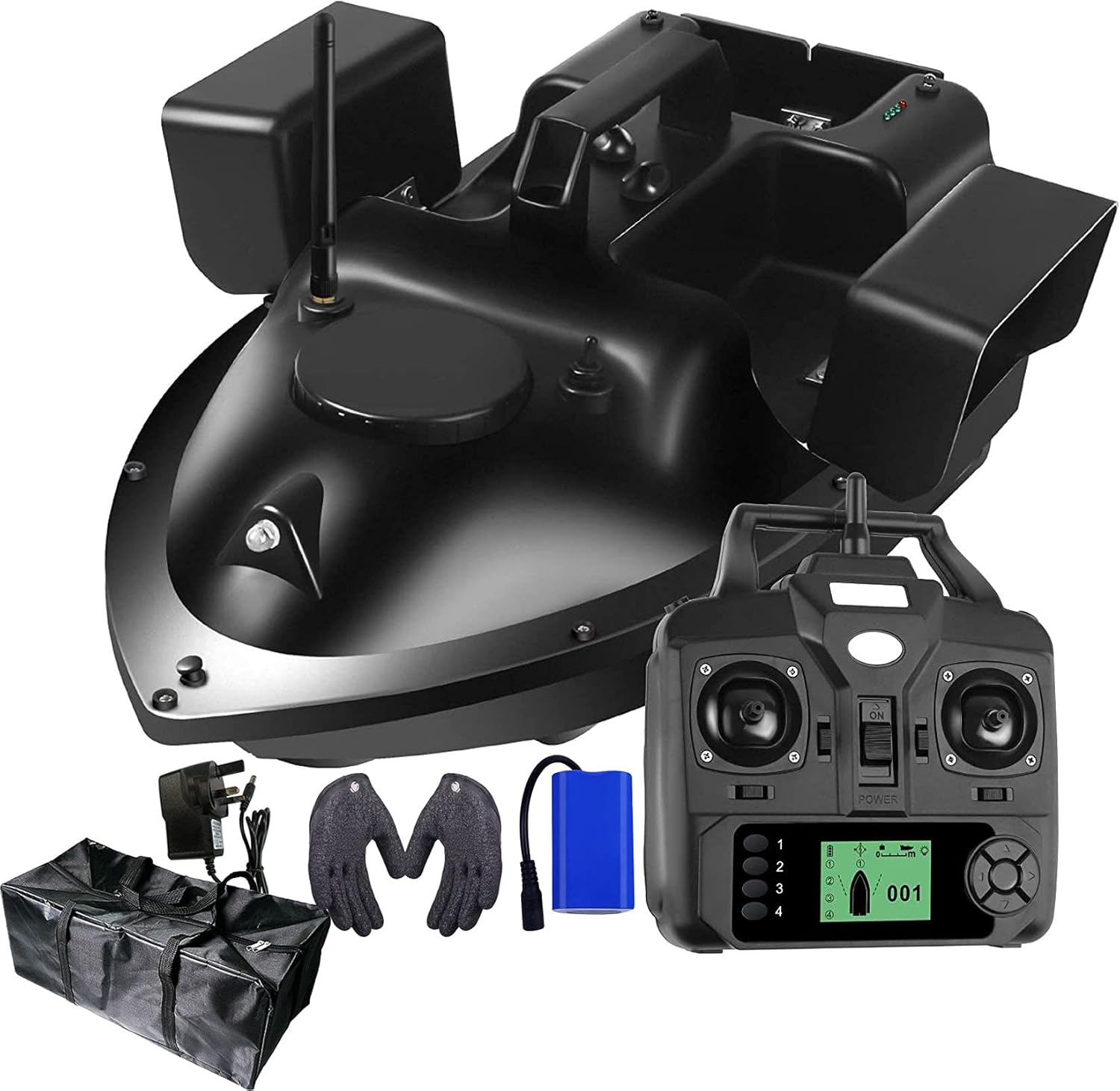 GPS Remote Control Fishing Bait Boat, 500M Remote Fish Finder Ship ...