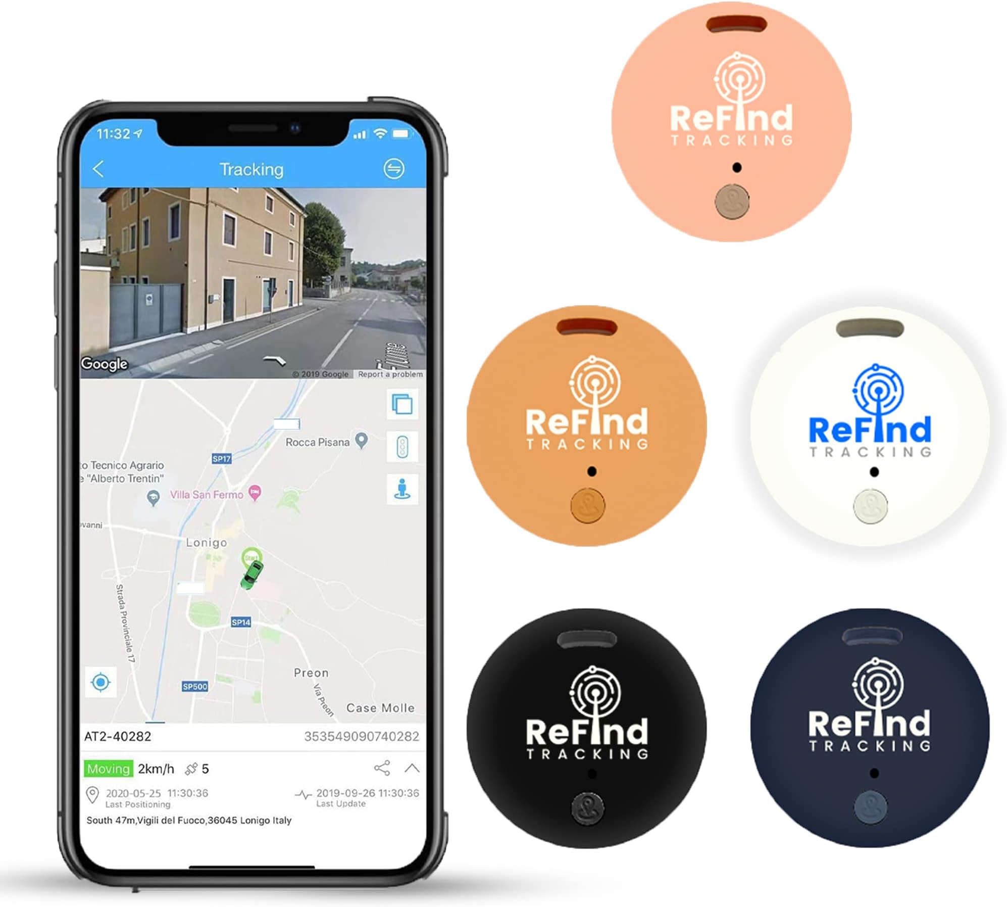 ReFind R2 Smart Tracker. Mini GPS Tag, Live Tracking on Free App ...