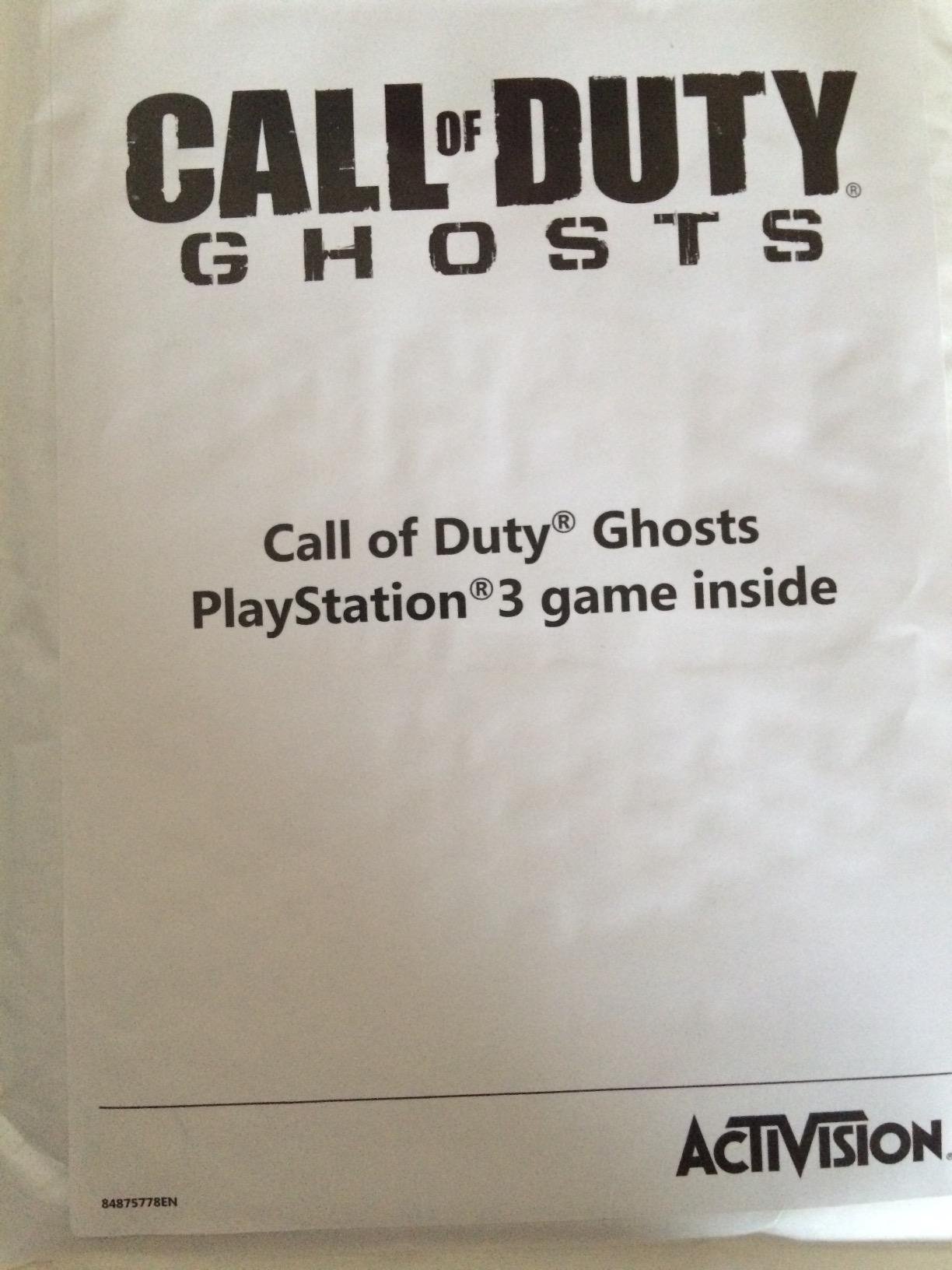 Call of Duty Ghosts Exclusive Prestige Edition (PS3) : Amazon.co.uk: PC ...