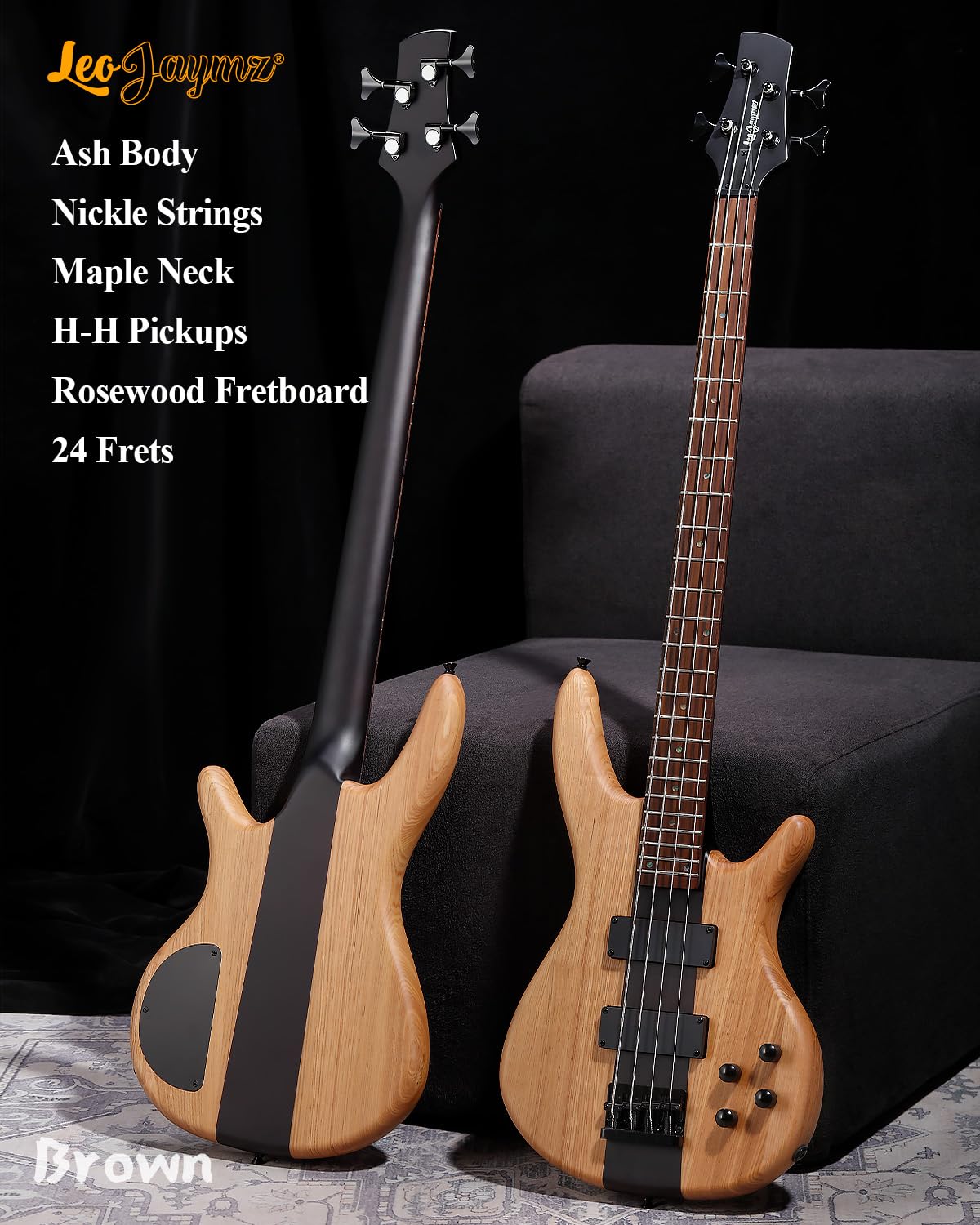 Snapklik.com : Leo Jaymz LB-400 Series 4 String 34" Scale Electric Bass ...