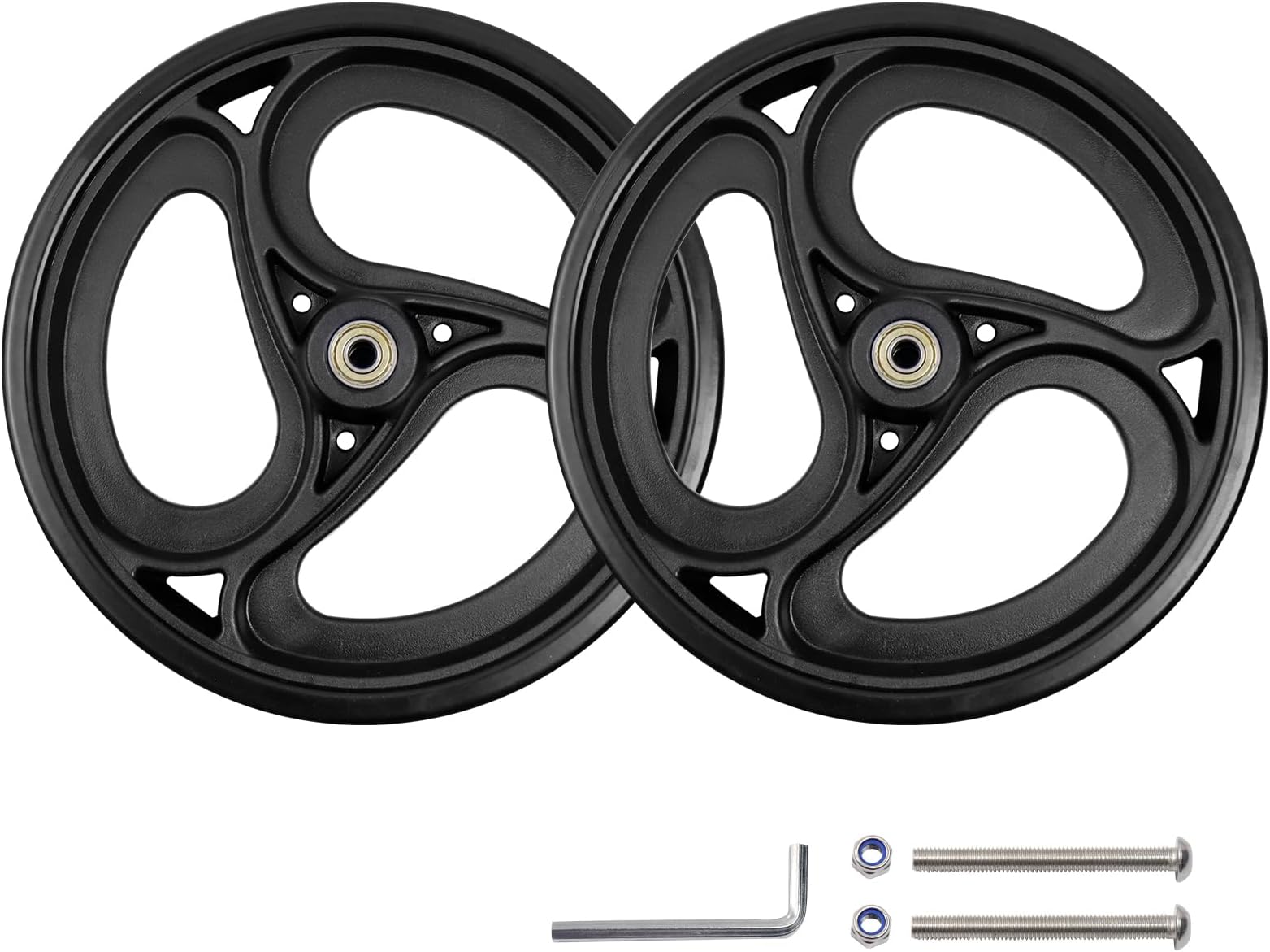 Amazon.com: Wealrit 2 Pcs Wheels Replacement for Wheelchairs Solid 10 ...