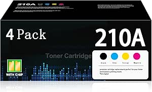 Amazon.com: 210A Toner Cartridges 4 Pack with Chip W2100A W2101A W2102A W2103A Replacement for ...
